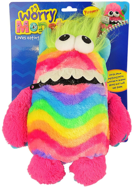 Guaranteed4Less Worry Monster Cuddly Toy Eats Zip Up Mouth Loves ...