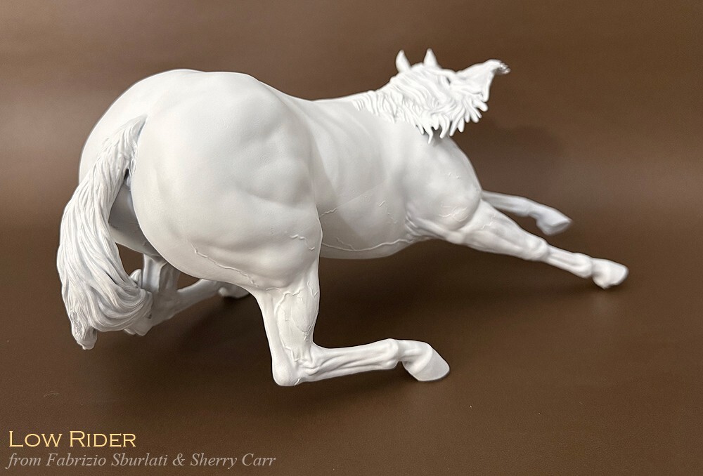1:9 scale unpainted artist resin Stock Horse stallion, LOW RIDER - LE ...