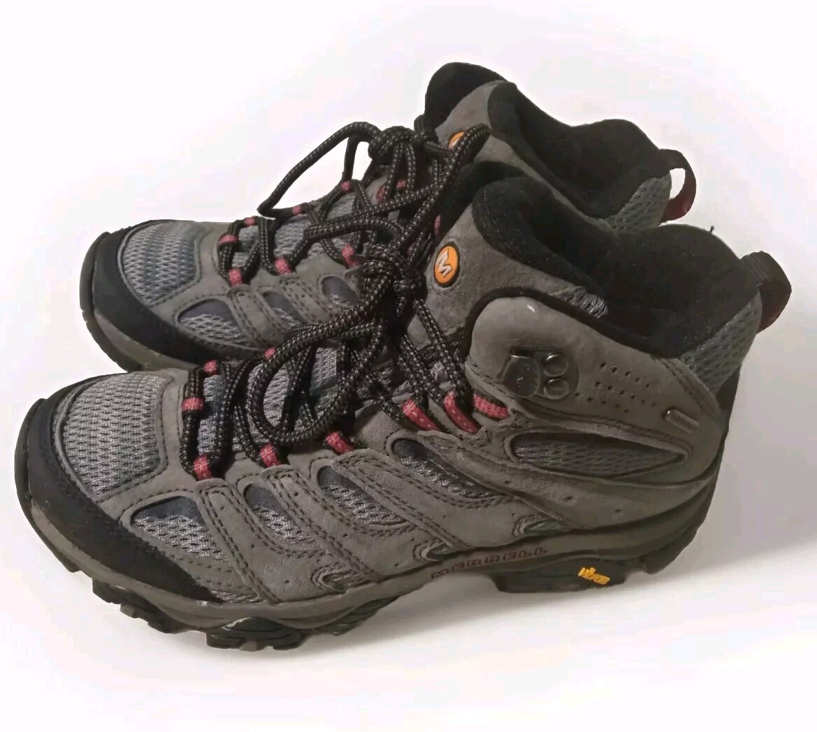 Merrell Men's Moab 3 Mid Waterproof Granite Hiking Sh… - Gem