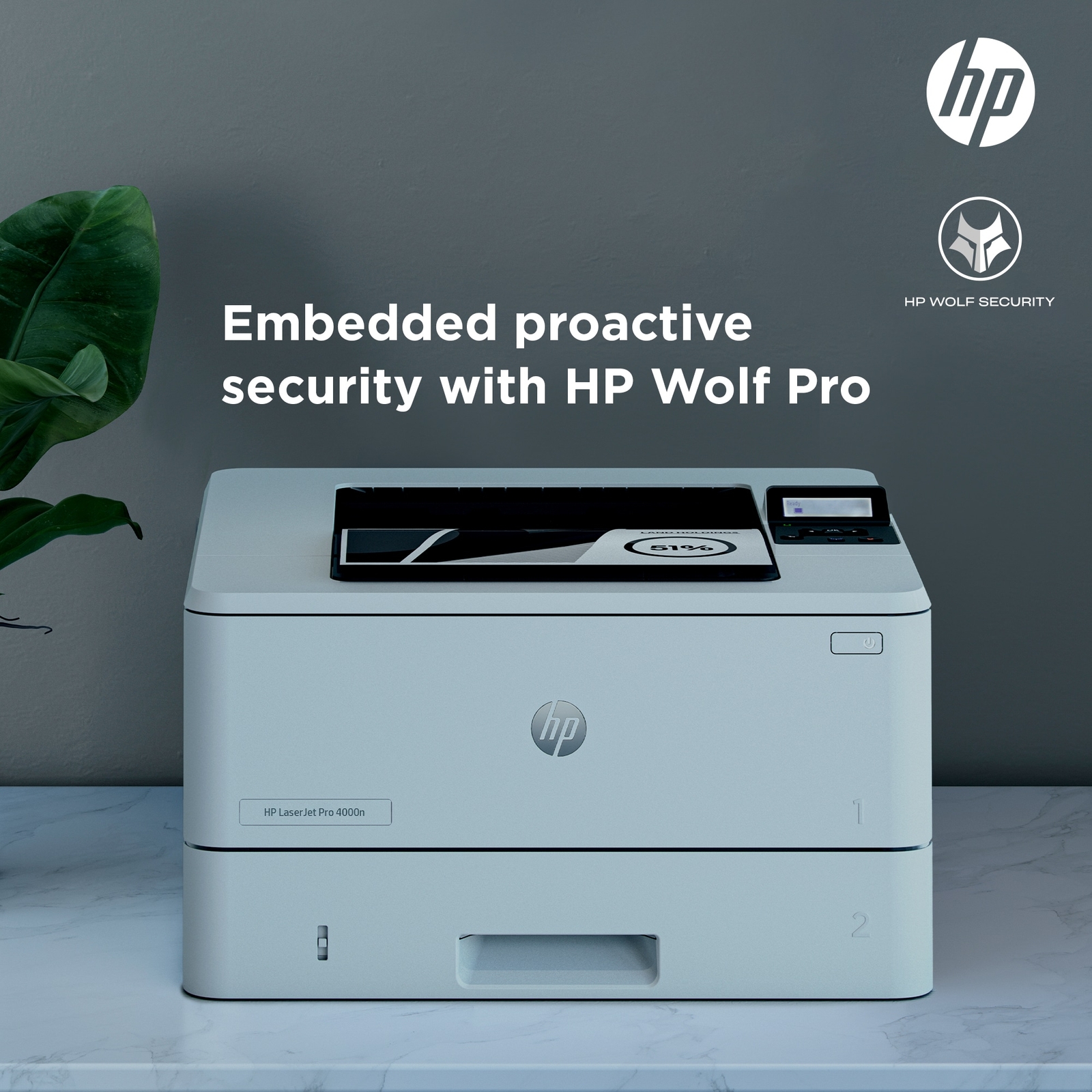 HP LaserJet Pro 4001n Laser Printer, Black And White Mobile Print Up to ...