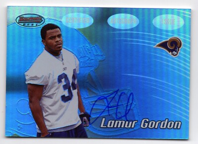 2002 Bowman's Best Lamar Gordon Autograph RC - Los Angeles Rams | eBay