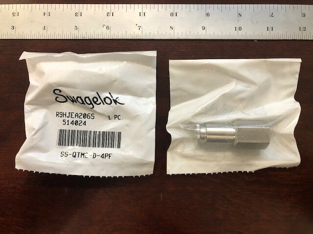Swagelok 316 SS PTFE Seal Deso Qtm2 Quick Connect Stem Valve 1/4 ...