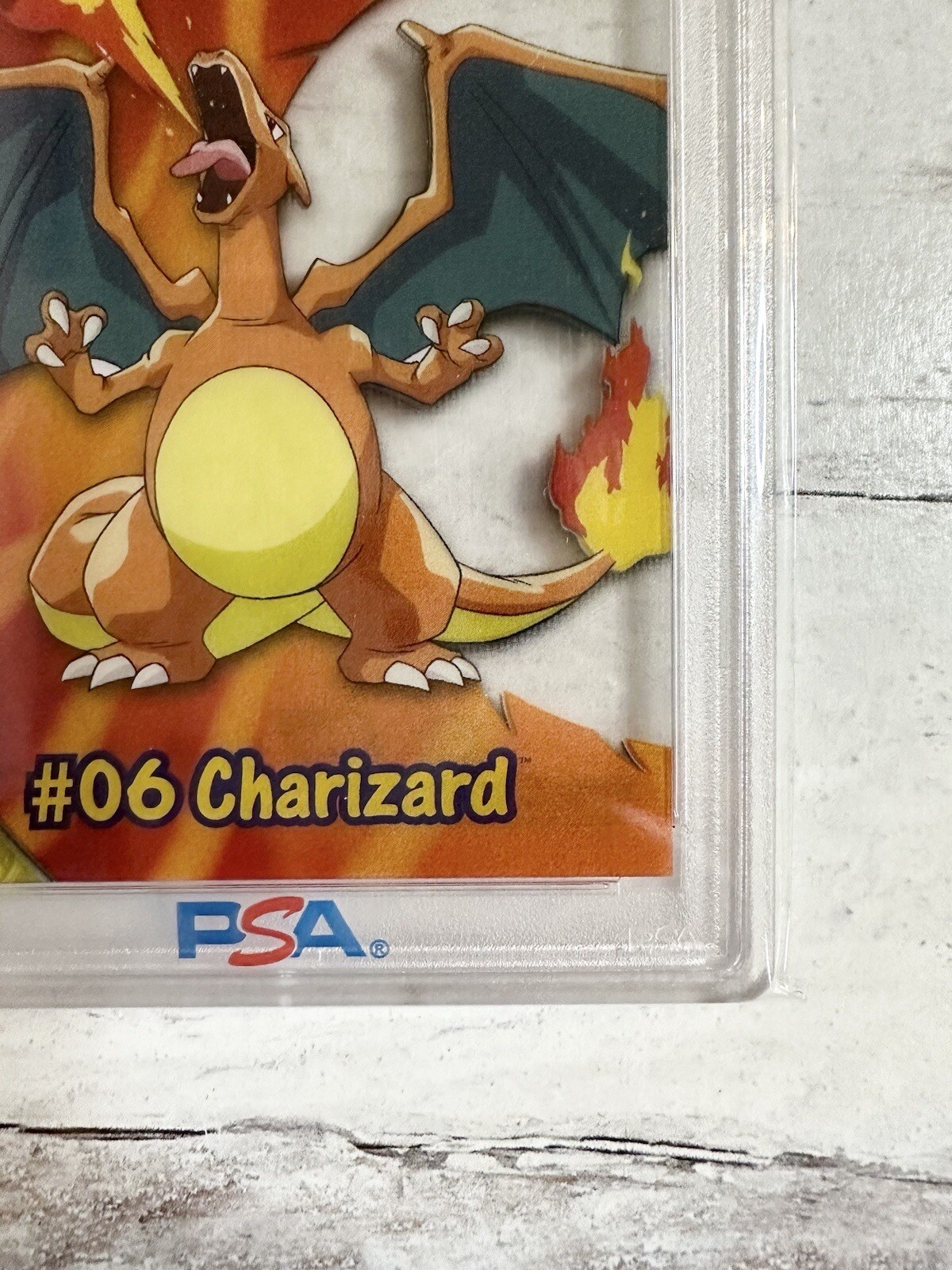 Pokemon 2000 CHARIZARD #06 Topps TV Animation Clear Card #PC3 PSA MINT ...