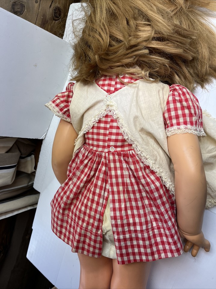 Vintage Sayco Doll 34" closing eyes Reddish blonde Original Clothes ...