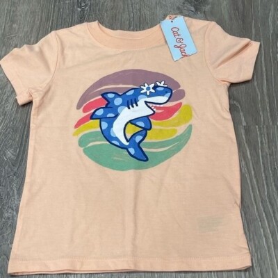 New Cat & Jack Shirt Shark Baby Girls 2T J27 | eBay