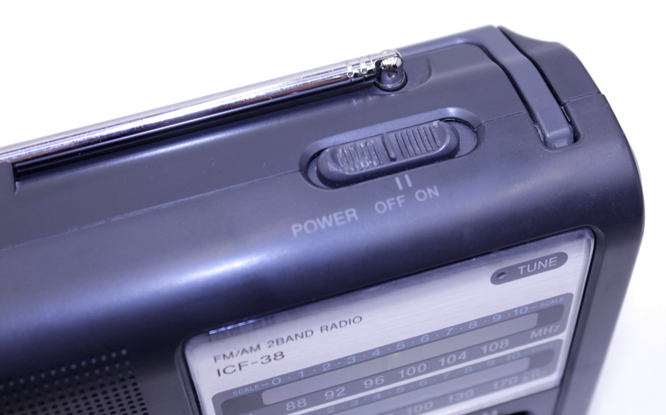 Sony ICF-38 Portable FM/AM 2 Band Radio Gray Tested | eBay