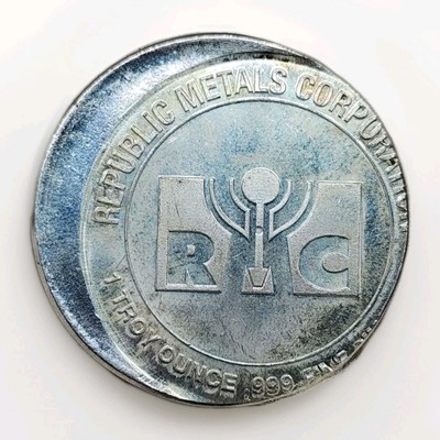 RMC Off Center Planchet Error 1oz .999 Fine Silver Bullion Round Rare ...