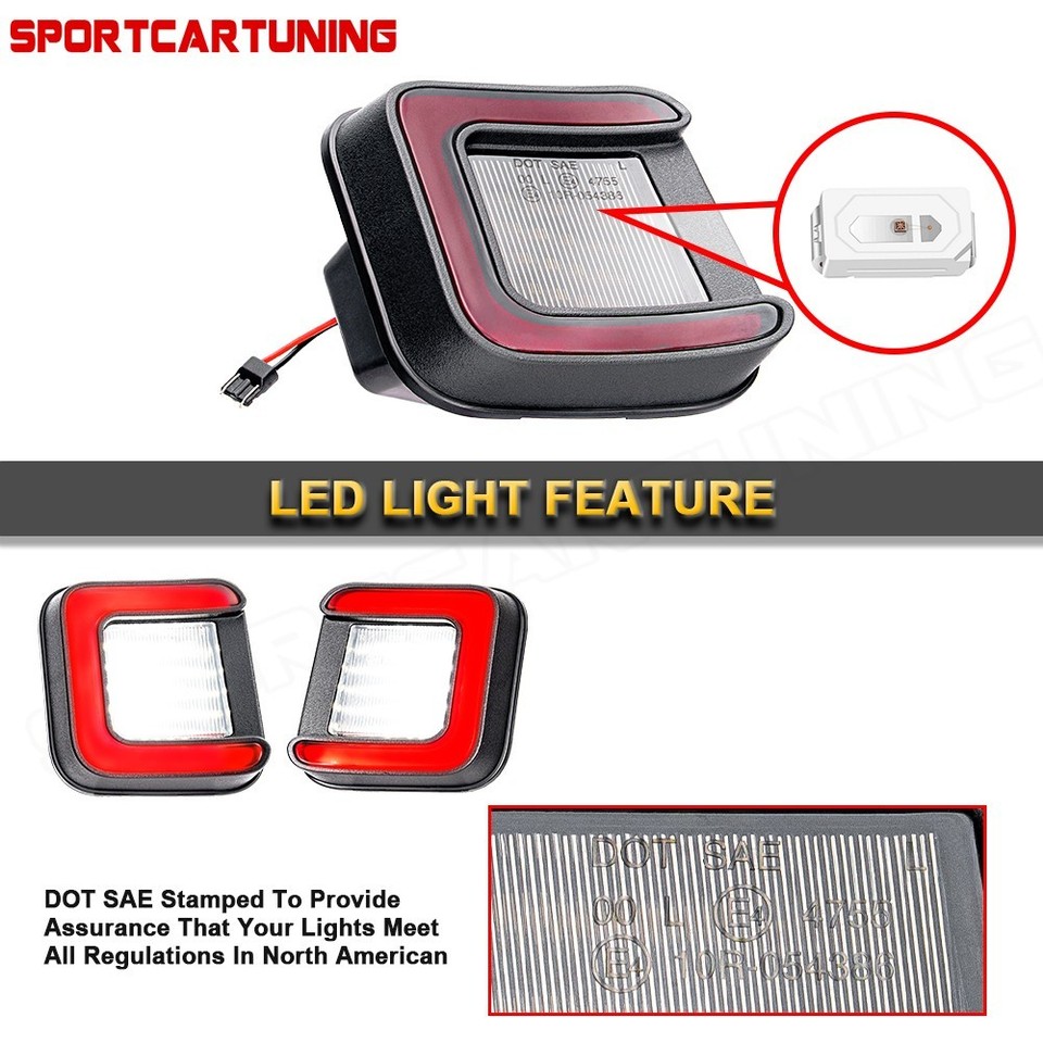 For 2003-2022 Dodge Ram 1500 2500 3500 LED License Plate Lights Smoked ...