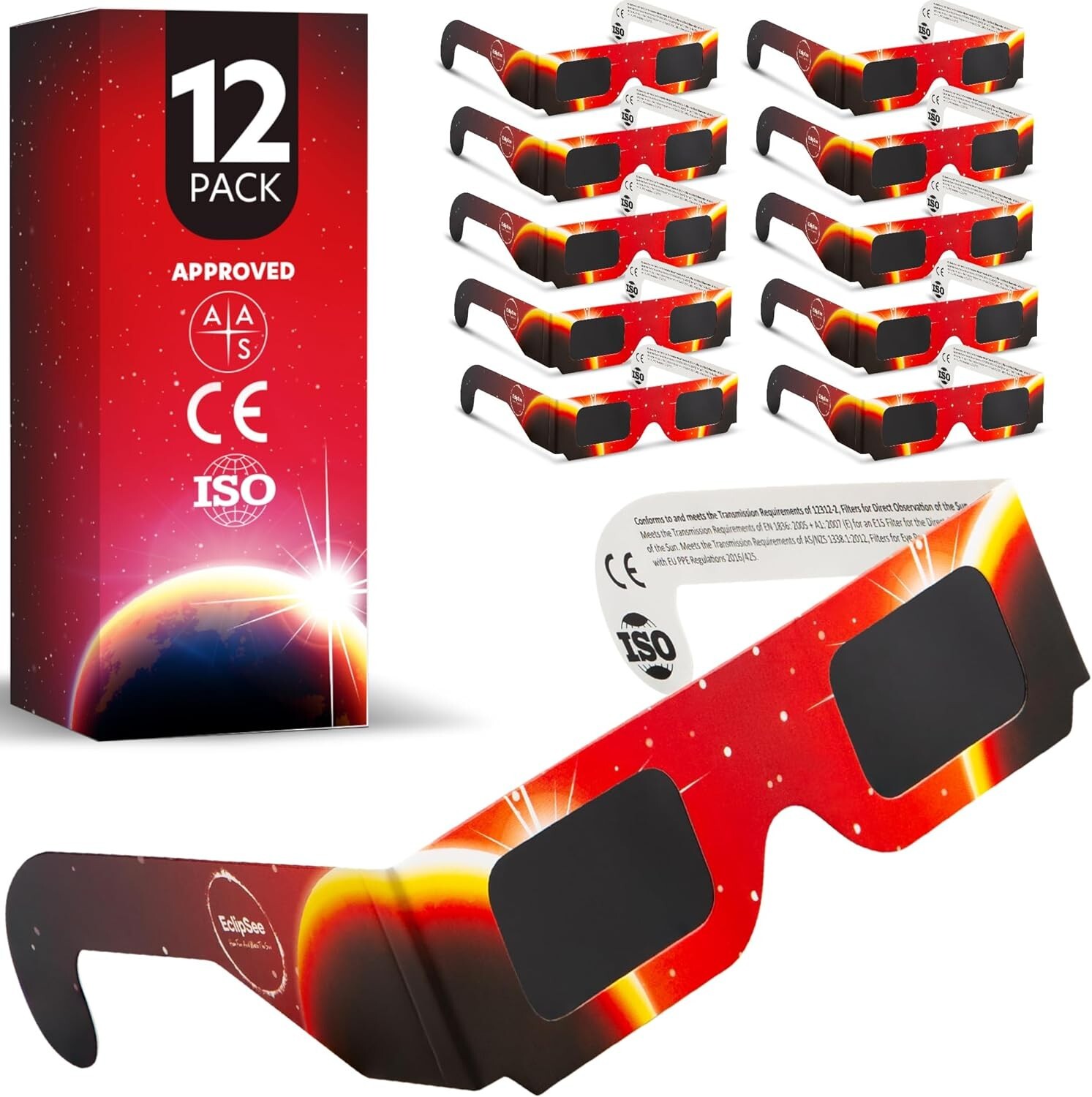 MedOptics Solar Eclipse Glasses 12 Pack - | Grelly USA