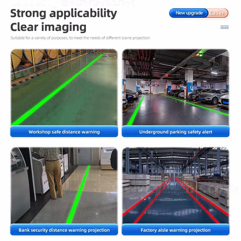 Industrial Virtual Laser Safety Line Sign Projector Floor Marking ...
