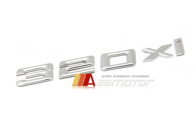 Trunk Emblem Badge Chrome Letters 320xi fits BMW E46 E92 E90 F30 3 ...