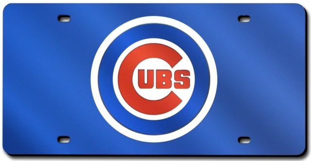Chicago Cubs Official MLB Laser Cut License Plate by Rico Industries ...