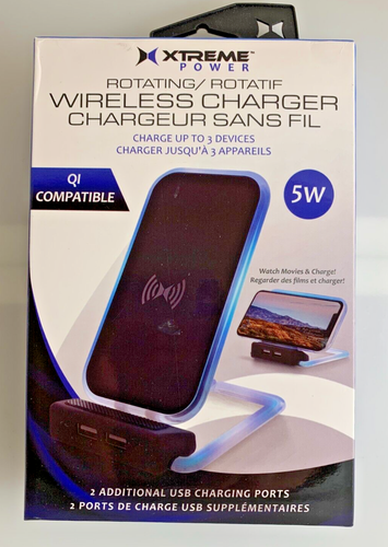 XTREME Power Rotating Wireless Charger - QI Compatible - New Open Box ...