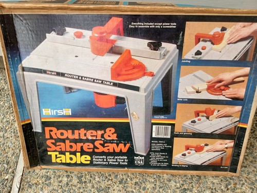 Vintage 1985 Hirsh Router & Sabre Saw Table Trst-2 BRAND for sale ...