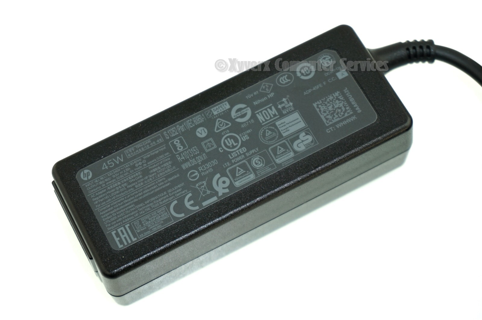 741727-001 TPN-DA16 GENUINE HP AC ADAPTER 45W 15-CS 15-CS3055WM (GRD B ...