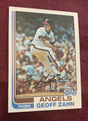 Geoff Zahn 1982 Topps Baseball Card #229, California Angels | eBay