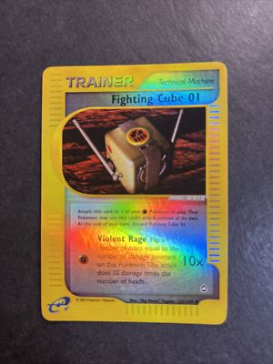 FIGHTING CUBE 01 - 121/147 - Aquapolis - Reverse Holo - Trainer ...
