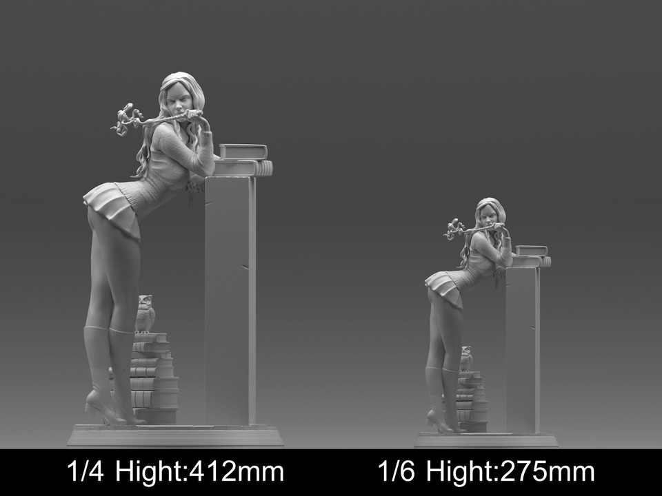 Beauty Girl Hermione Figure Resin Model 3D Printed Unpainted ...