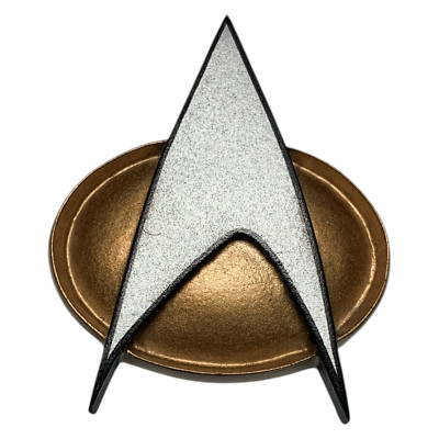 TNG Communicator badge - Prop Replica original Roddenberry Production ...