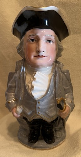 Antique 1896 Higgins & Seiter Porcelain George Washington Toby Pitcher ...