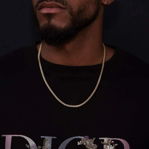 Authentic Shop GLD Franco Chain Yellow Gold Plated 18k - 3mm, 22in | eBay