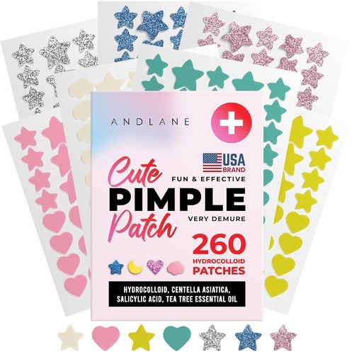 260Pcs Cute Pimple Patches for Face - Hydrocolloid Acne and Zit -... | eBay