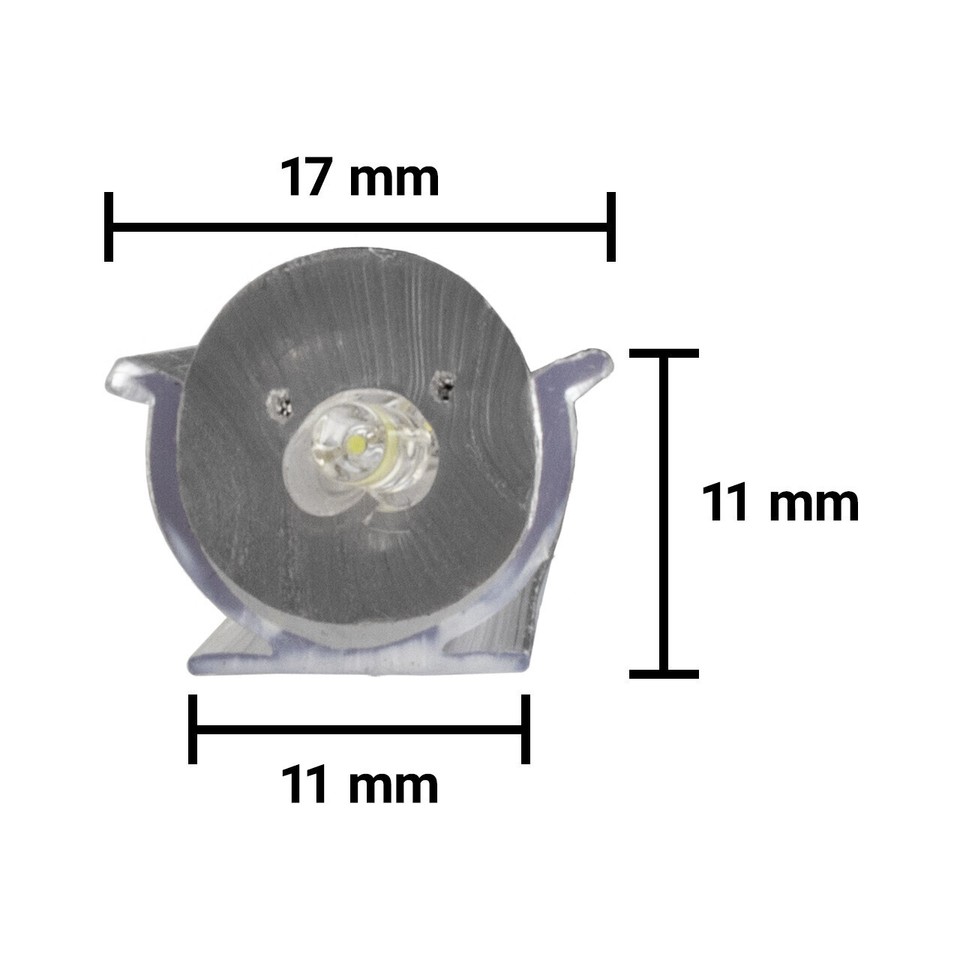 24 Inch x 1/2 Inch Rope Light Mounting Track - Clear PVC Channel (10 ...