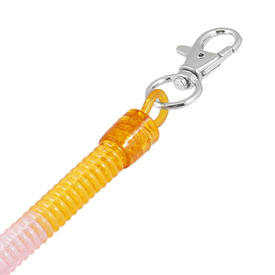 Lobster Hook Spring Coil Keyring Keychain Key Chain Strap Rope Red Pink ...