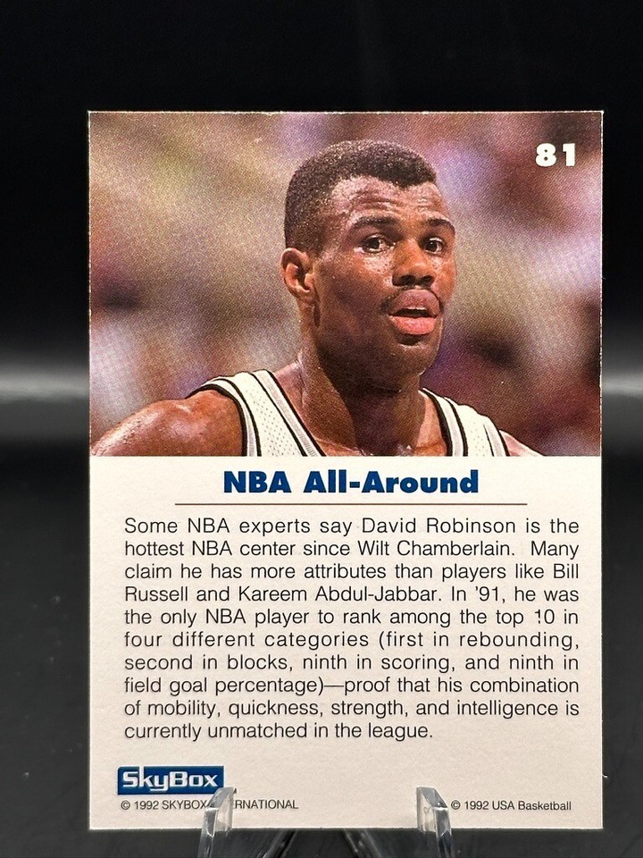 1992 Skybox USA Basketball - David Robinson - No. 81 | eBay
