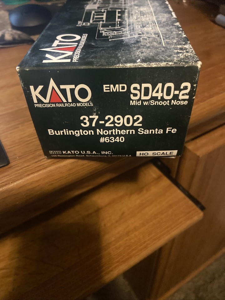 Kato37-2902 HO BNSF SD40-2 Diesel Locomotive #6340 LN/Box Snoot Nose | eBay