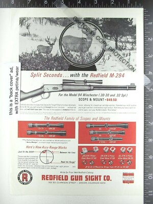 1964 Winchester Rifle Gun Model 94 30-30 32 special with Redfield M-294 ...