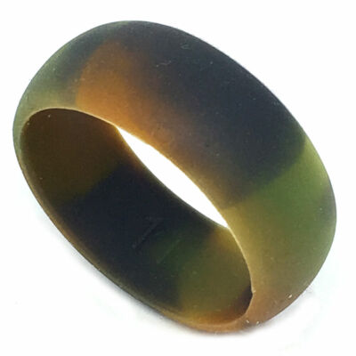 SAR- SAFE ACTIVE RINGS 8mm camouflage Pattern Flexible Silicon Wedding ...
