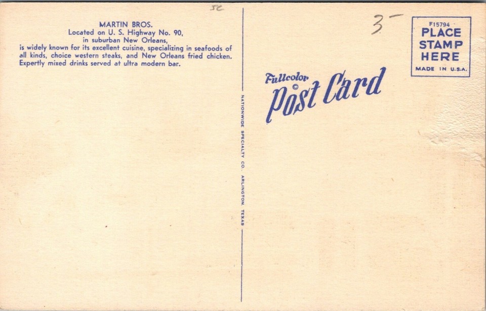 New Orleans~Martin Bros Western Restaurant & Art Deco Drive-In Stand ...