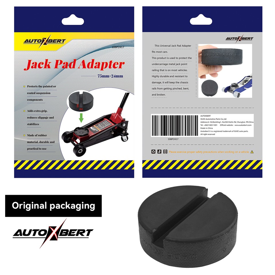 Rubber Trolley Jack Pad Pinch Weld Floor Jacking Lifting Puck Classic ...