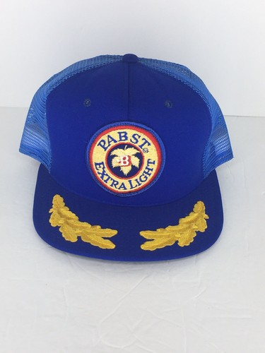 Vintage Pabst Extra Lite Beer Mesh Trucker Hat Made in USA Patch | eBay