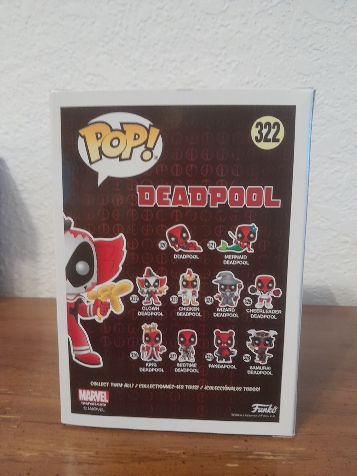 Funko Pop! Marvel Deadpool - Clown Deadpool #322 Vinyl Figure New | eBay