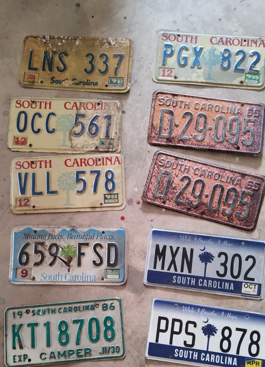 SOUTH CAROLINA LICENSE PLATES 10 AVAILABLE. Pick one | eBay