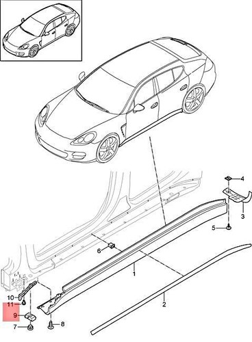 Genuine PORSCHE Panamera Porsche 970 Socket - Jack 97050458501 | eBay