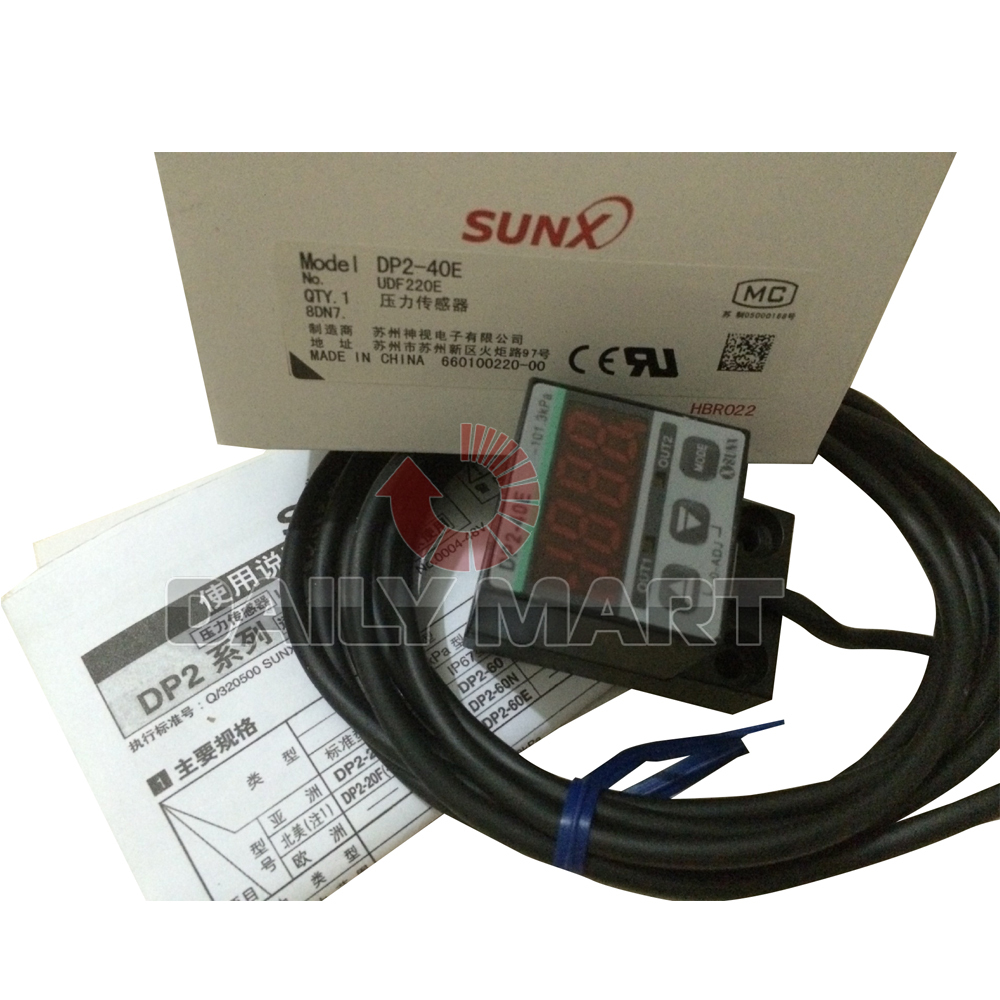 New in Box Sunx DP2-40E Gauge Vacuum Industrial Pressure Sensor 12 ...