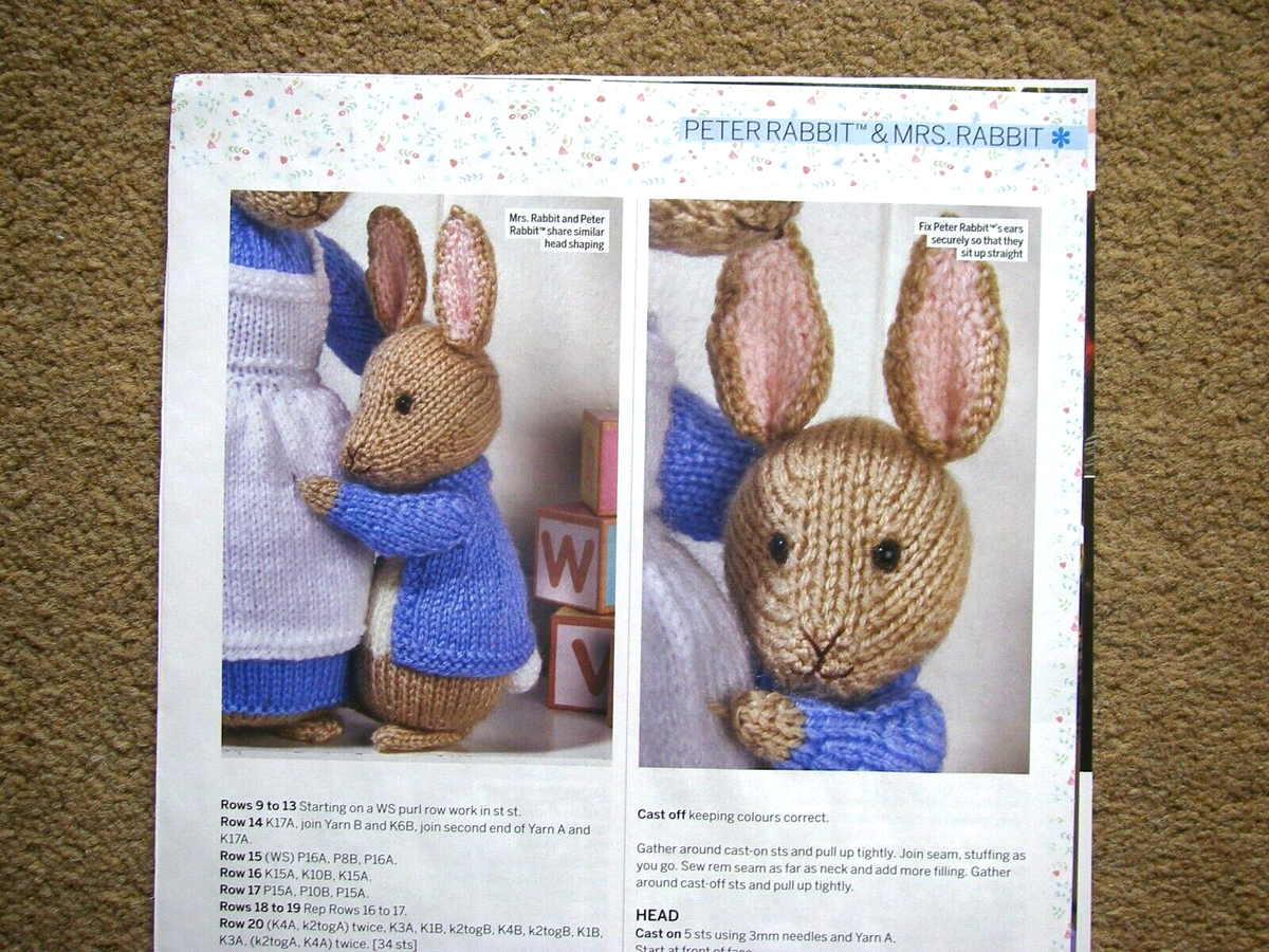 Knitting Patterns For Beatrix Potter Toys Jemima Puddleduck Needle