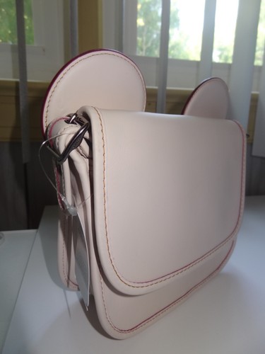 NWT Coach Chalk Leather DISNEY Patricia Mickey Ears Crossbody Handbag ...