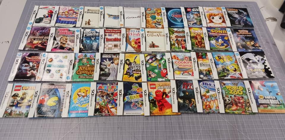 Lot of 190 Video Game Manuals -- 100 Wii + 50 Xbox + 40 DS Manuals | eBay