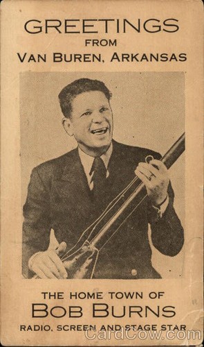 Actor Greetings From Van Buren,Arkansas Linen Vintage Postcard Post ...