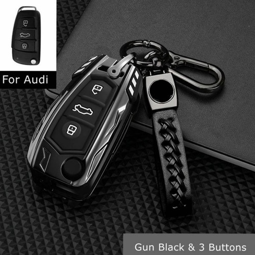 Zinc Alloy Silicone Car Key Case Cover For Audi A1 A4 A6 A3 S1 S3 RS6 ...
