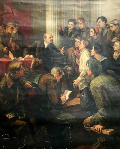 Oil Painting Lenin Among Delegates Of The 3rd Congress Terentyev V ...