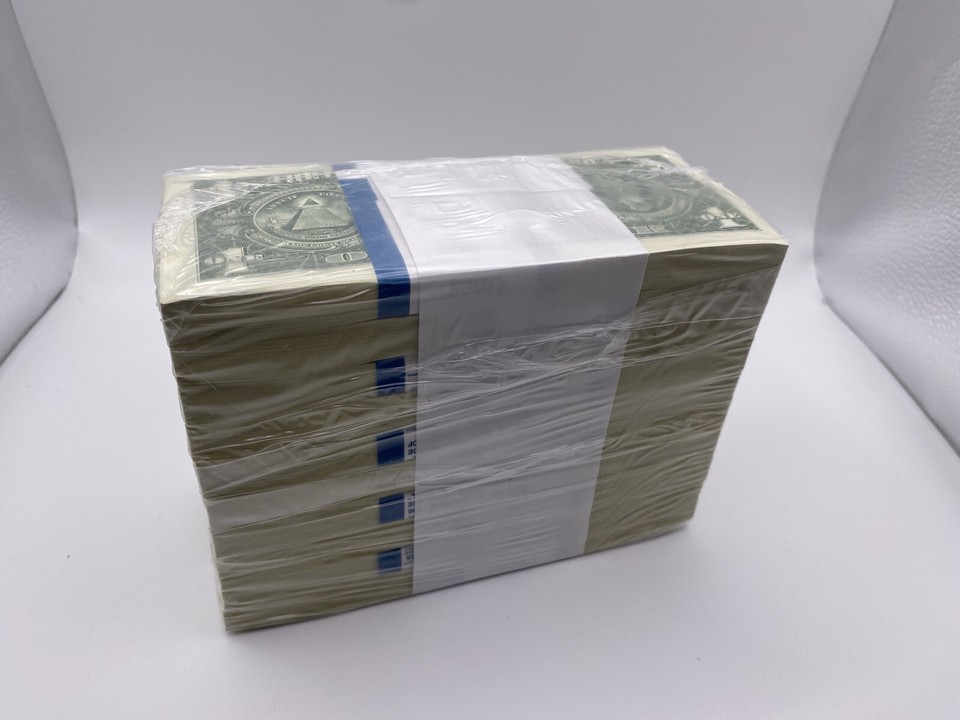 New 2021 UNC BEP Sequential ( Lot Of 5 ) Fancy Serial Number One Dollar ...