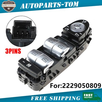 Black Driver Door Power Window Switch For Mercedes Benz C300 GLC300 ...