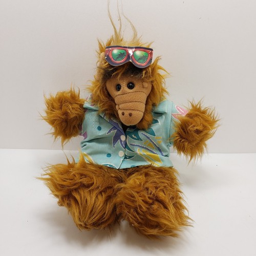 1988 ALF Alien Plush Hand Puppet Doll Hawaiian Shirt Vintage 12 ...