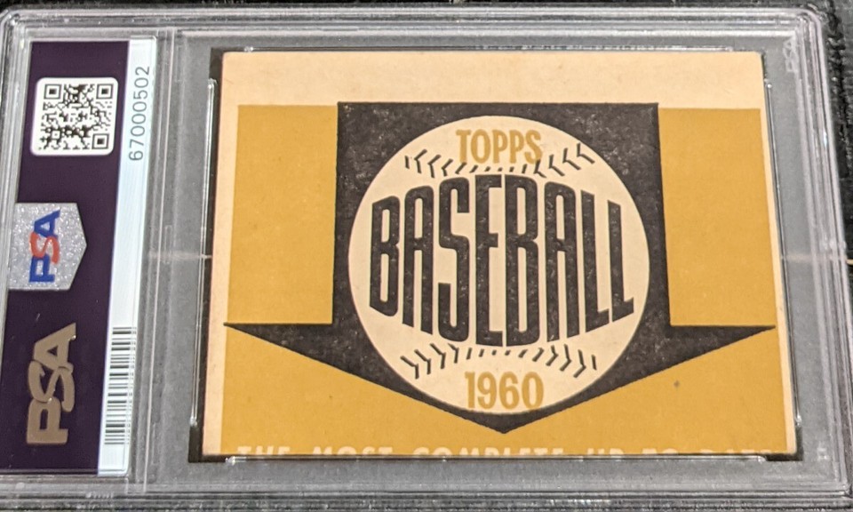 1960 Topps Tony Kubek SALESMAN SAMPLE HAND CUT PSA AUTHENTIC (ONLY ONE ...
