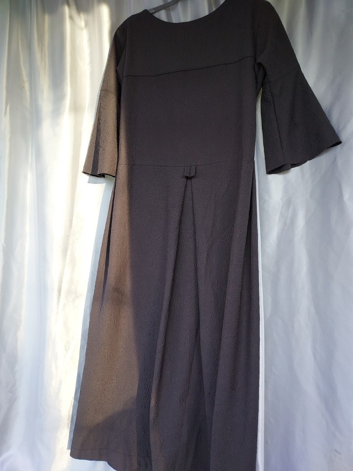 Handmade Amish/Mennonite women Dress M /L Gray textured B36" W34" L51 ...